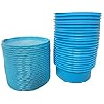 Amazon.com: 8 oz. Blue Plastic Bait Cup with Vented Lid. 50 Count ...