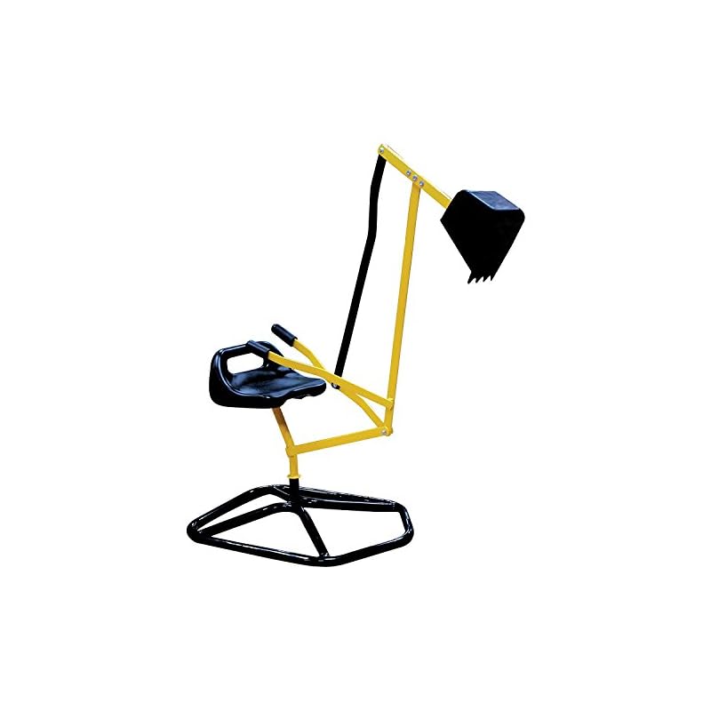 Ride On Crane Digger- Mechanical Digging Metal Outdoor Toy- Swing and ...