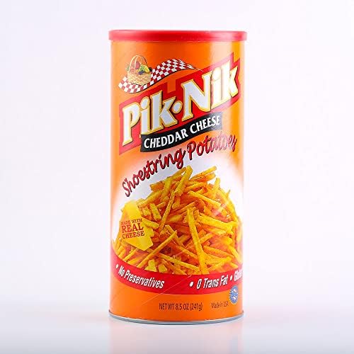 Pik-Nik Cheddar Cheese Shoestring Potato Stick Chips 241G (8.5Oz) price ...