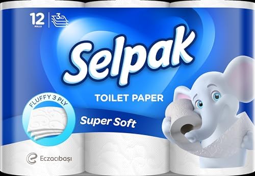 Selpak 3 Ply Toilet Paper 12 Rolls 140 Sheets price in Saudi Arabia ...