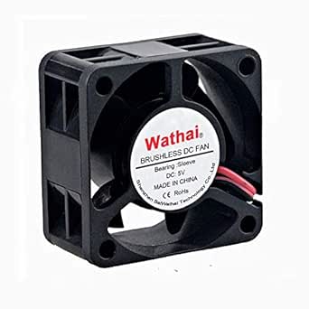 Amazon.com: Wathai 40mm x 40mm x 20mm 5V 2Pin DC Case Fan Brushless ...
