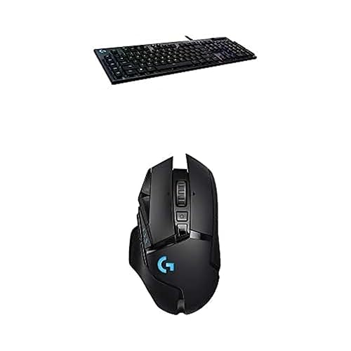 Logitech G815 RGB Mechanical Gaming Keyboard (Clicky) - Black & G502 ...