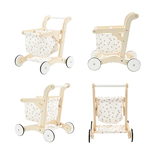 labebe Baby Push Walker Doll Stroller, Push Toy for Toddler, Shopping ...
