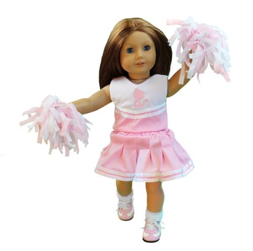 Dress Along Dolly Cheerleader Doll Outfit for 18" Dolls - 4 Piece ...