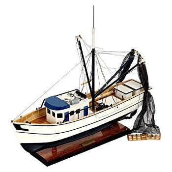 Amazon.com: Jolly Jay Fishing Trawler Wooden Boat Kit by Dumas: Toys ...