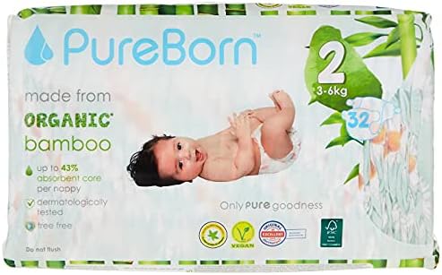 PureBorn Size 2, 3-6 kg, 32 Diapers price in Saudi Arabia | Amazon ...