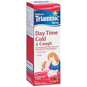 Amazon.com: Triaminic Children's Day Time Cold & Cough Syrup Cherry 4 ...