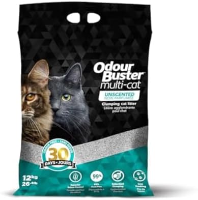 Odour Buster Canada's Odour Buster Multi-Cat Clumping Unscented Cat ...