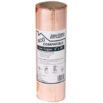 8" X 60 2 OZ YORKSHIELD TS TERMITE SHIELD COPPER FLASHING - Roof Flashing - Amazon.com