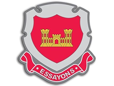 Amazon.com: American Vinyl Army Corps of Engineers ESSAYONS Crest ...