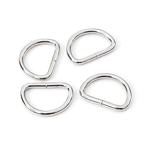 Amazon.com: 100 Pack 5/8" Dee Rings D-Ring Metal Buckle Strap Sewing ...