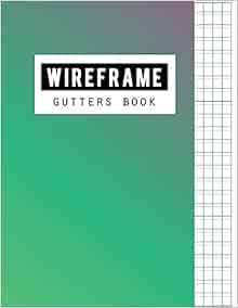 Wireframe Gutters Book: Graph Writing Blank Book, Grid Handwriting ...