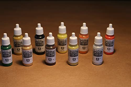 Vallejo Basic USA Acrylic Colors Paint Set, 17ml, Assorted Colors ...