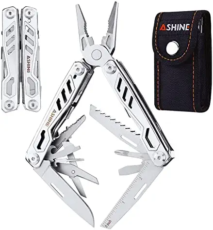 قیمت و خرید ASHINE Pocket Knife Multitool, 17-in-1 Folding Stainless ...