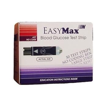 Amazon.com: 100 EASYMax Blood Glucose Test Strips(2 Boxes of 50 ...