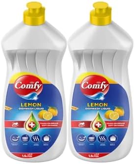 Comfy Lemon Dishwashing Liquid Smart Savings | Powerful Grease-Cutting ...