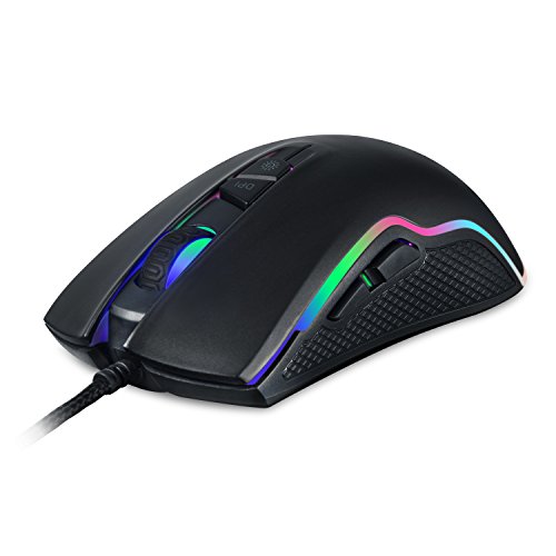 VyFky Wired Gaming Mice, 5000 DPI Programmable High Precision Optical ...