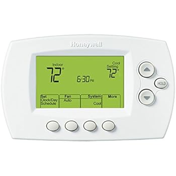 Honeywell TH6110D1021 FocusPRO 6000 5+1+1 Day Programmable Thermostat ...
