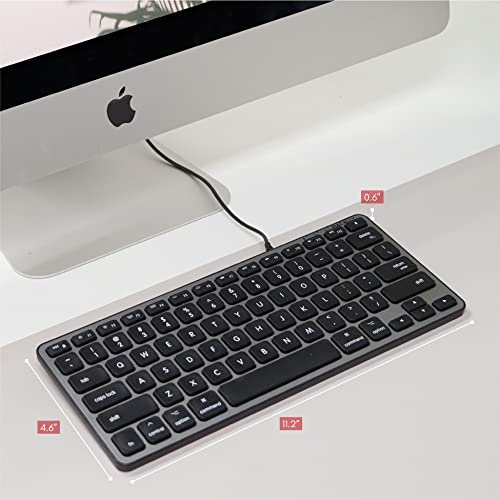 Macally Backlit Mac Keyboard Wired - The Perfect Size and Lighted ...