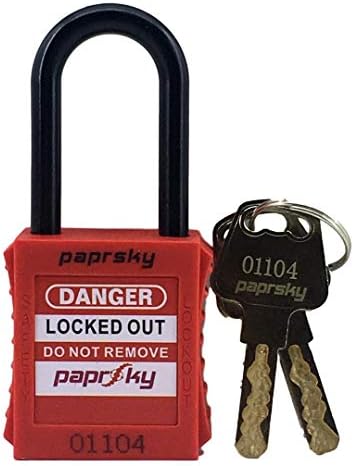 Paprsky Dielectric Padlock Red LOTO locks PS-LOTO-PPNR-38 price in ...