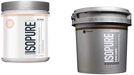 Amazon.com: Isopure Creatine Powder 500g, Unflavored and Low Carb, Keto ...