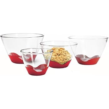 Amazon.com: Anchor Hocking 4-Piece Splash Proof Bowl Set.: Mixing Bowls ...