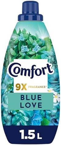 Comfort Concentrate Fabric Softener, Blue Love, 9x fragrance, 1.5L ...