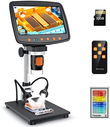 Leipan Digital Microscope with 7 LCD Screen,1500X Magnification ...