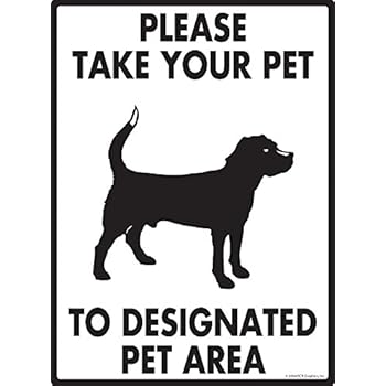 Amazon.com: SignsWithAnAttitude Designated Pet Area Aluminum Dog Potty ...