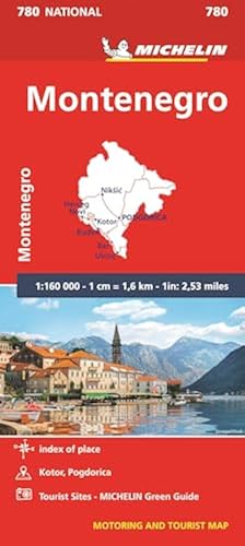 Michelin Montenegro Road and Tourist Map No 780 (Michelin Road and ...