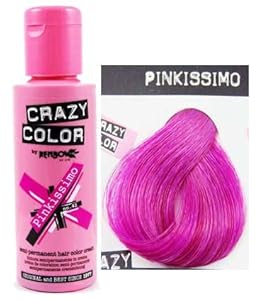 Crazy Colour Pinkissimo 100ml Semi Permenant Hair Dye: Amazon.co.uk: Beauty