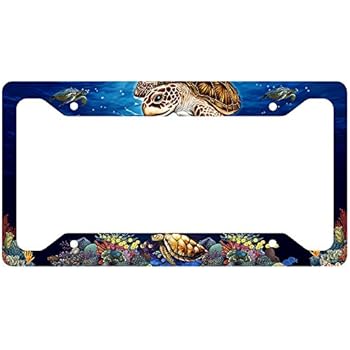 Amazon.com: Sea Turtle License Plate Frame, Stock # 96-03: Automotive
