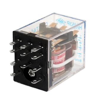 Amazon.com: uxcell HH53P Coil 11 Pin 3PDT Power Relay, 5 Amp, 240 VAC ...