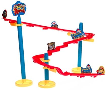 Amazon.com: Moose's Mighty Beanz Ultimate Jump Park Race Track with 2 ...