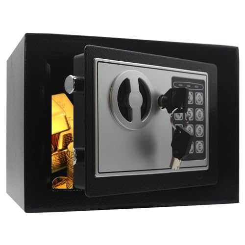 Heroecol Key and Electronic Security Safe Box Digital Deposit Box for ...