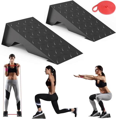 Squat Wedge, Metal Slant Board for Squats, Heel Wedge for Squats, 20 ...