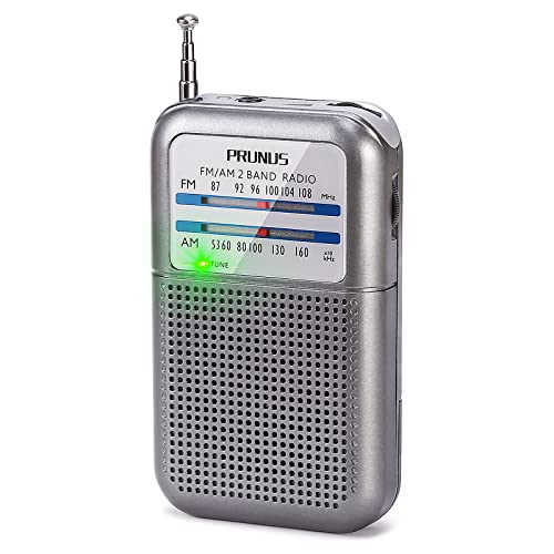 PRUNUS DE333 Portable Radio Mini AM FM Pocket Transistor Radio with ...