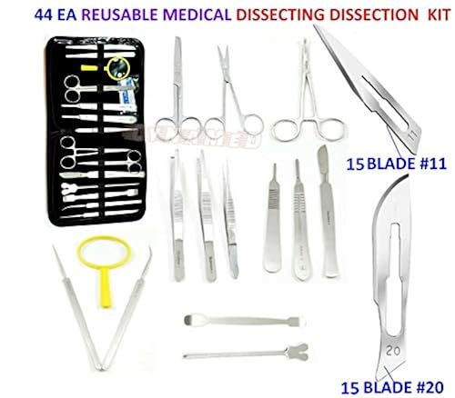 Cynamed 44Pcs Advanced Dissection Dissecting Kit -Biology & Veterinary ...