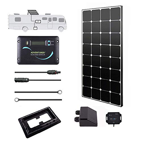 Buy Renogy 100 Watts 12 Volts Eclipse Solar RV Kit with 30A PWM LCD ...