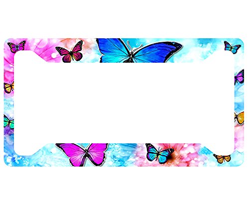 Butterfly License Frame Butterfly License Plate By Onestopairbrushshop