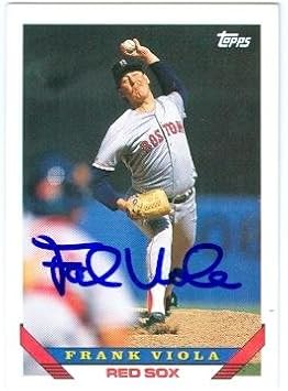 Frank Viola autographed baseball card (Boston Red Sox) 1993 Topps #270 ...
