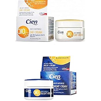 Amazon.com: Cien Anti-Wrinkle DAY CREAM - 50 ml - with q10, Hyaluronic ...