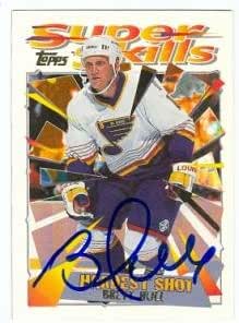 Autograph Warehouse 58574 Brett Hull Autographed Hockey Card 1996 Topps ...