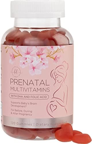 Prenatal Multivitamin Gummy w/ Folic Acid + DHA, Prenatal Vitamins with ...
