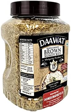 Daawat Quick Cooking Brown Basmati Rice 1kg price in UAE | Amazon UAE ...