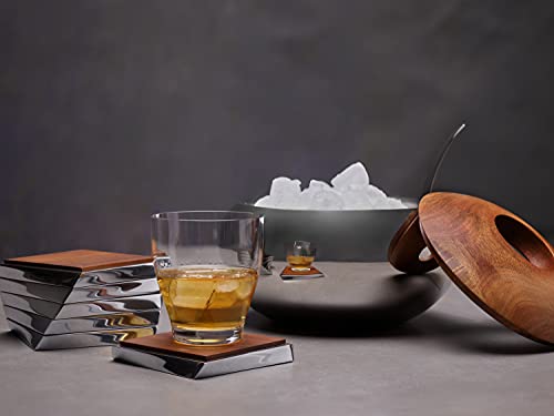 nambe Scoop Ice Bucket | Insulated Ice Bucket with Lid and Ice Scoop ...