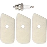 Amazon.com: Mtanlo 530150253 Air Filter with Spark Plug For Husqvarna ...