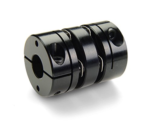 Ruland DCD26-12-10-A Aluminum Disc Coupling, Double Disc Clamp Style, 0 ...