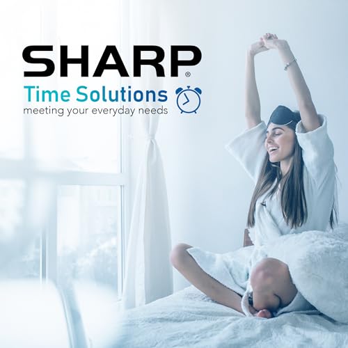 Sharp Sound Machine Alarm Clock with Bluetooth Speaker, 6 High Fidelity ...