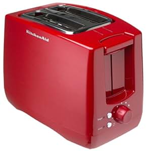 Amazon.com: KitchenAid KTT340ER 2-Slice, Two-Slot Toaster with Bagel ...